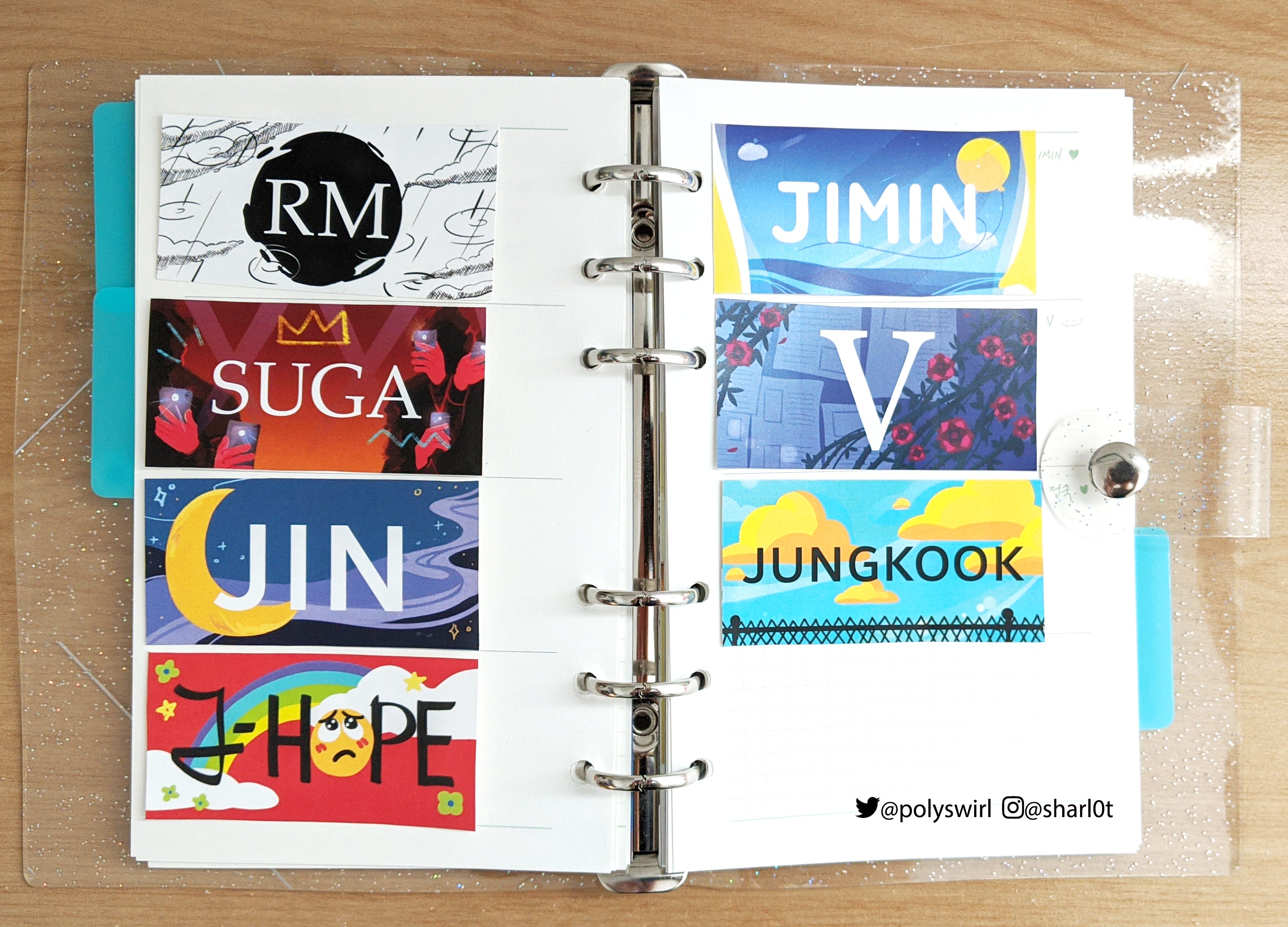 BTS Name stickers – shiinapop